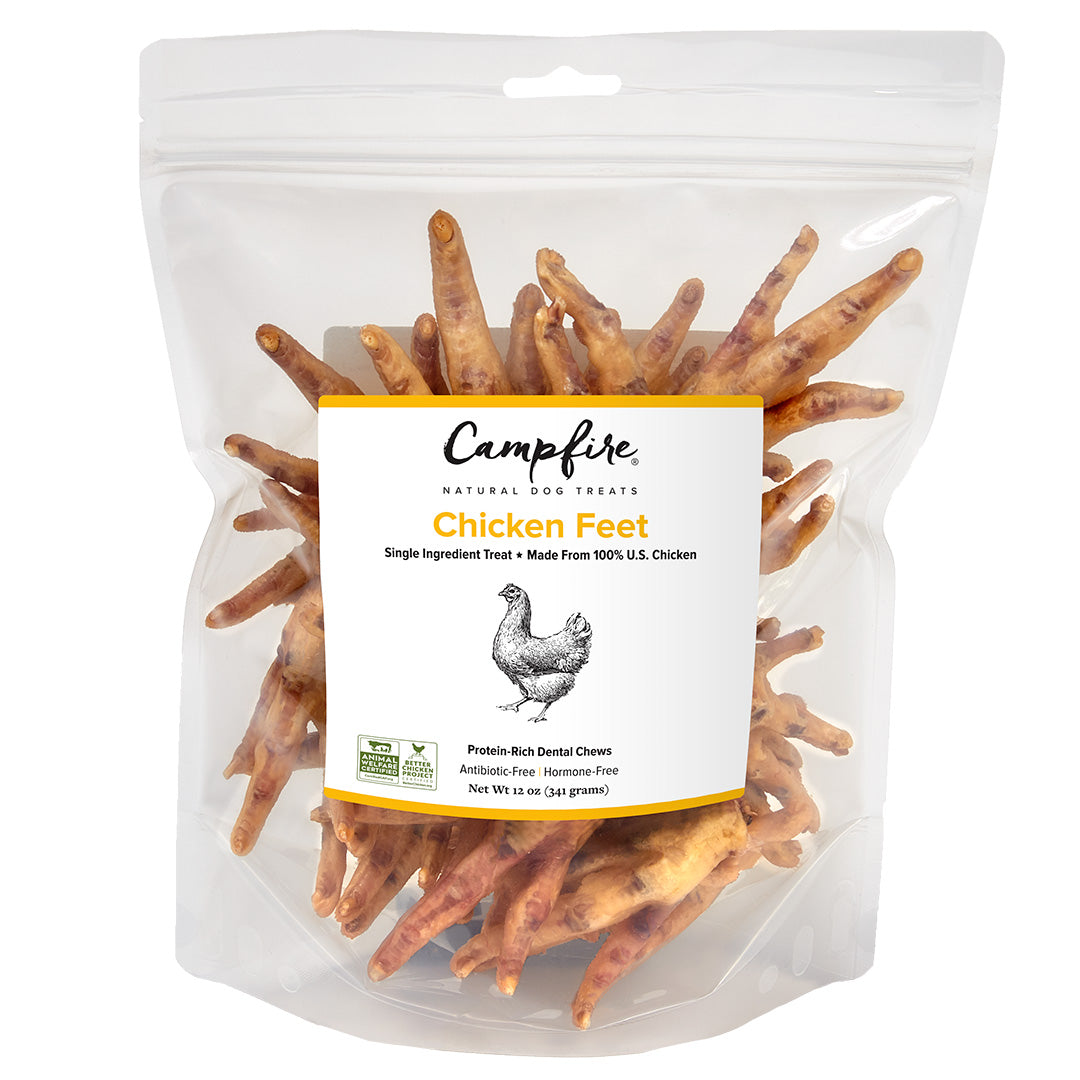 Chicken Feet for Dogs | Sourced & Made in the USA - Campfire Treats