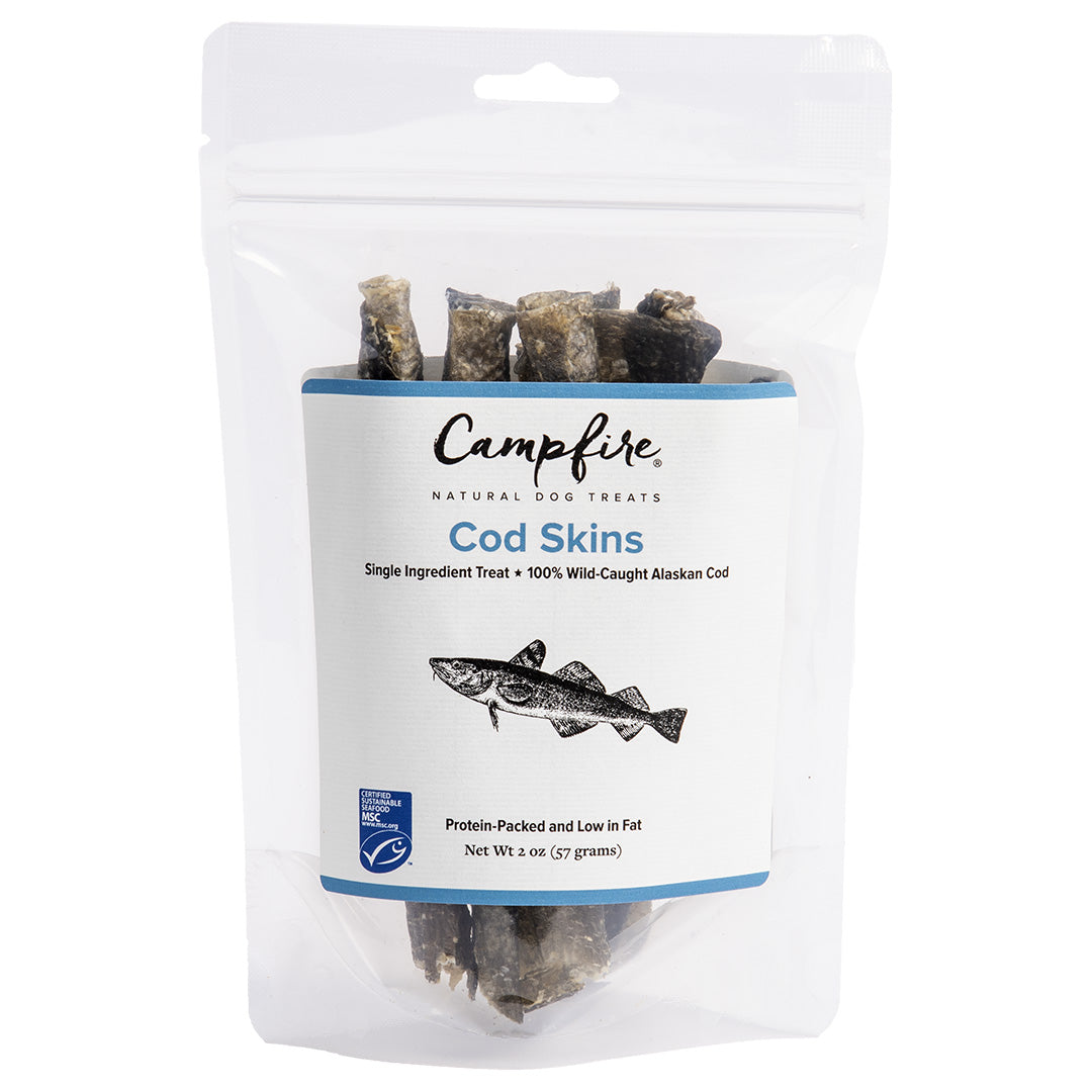Cod Skin Treats for Dogs | Sourced & Made in the USA - Campfire Treats