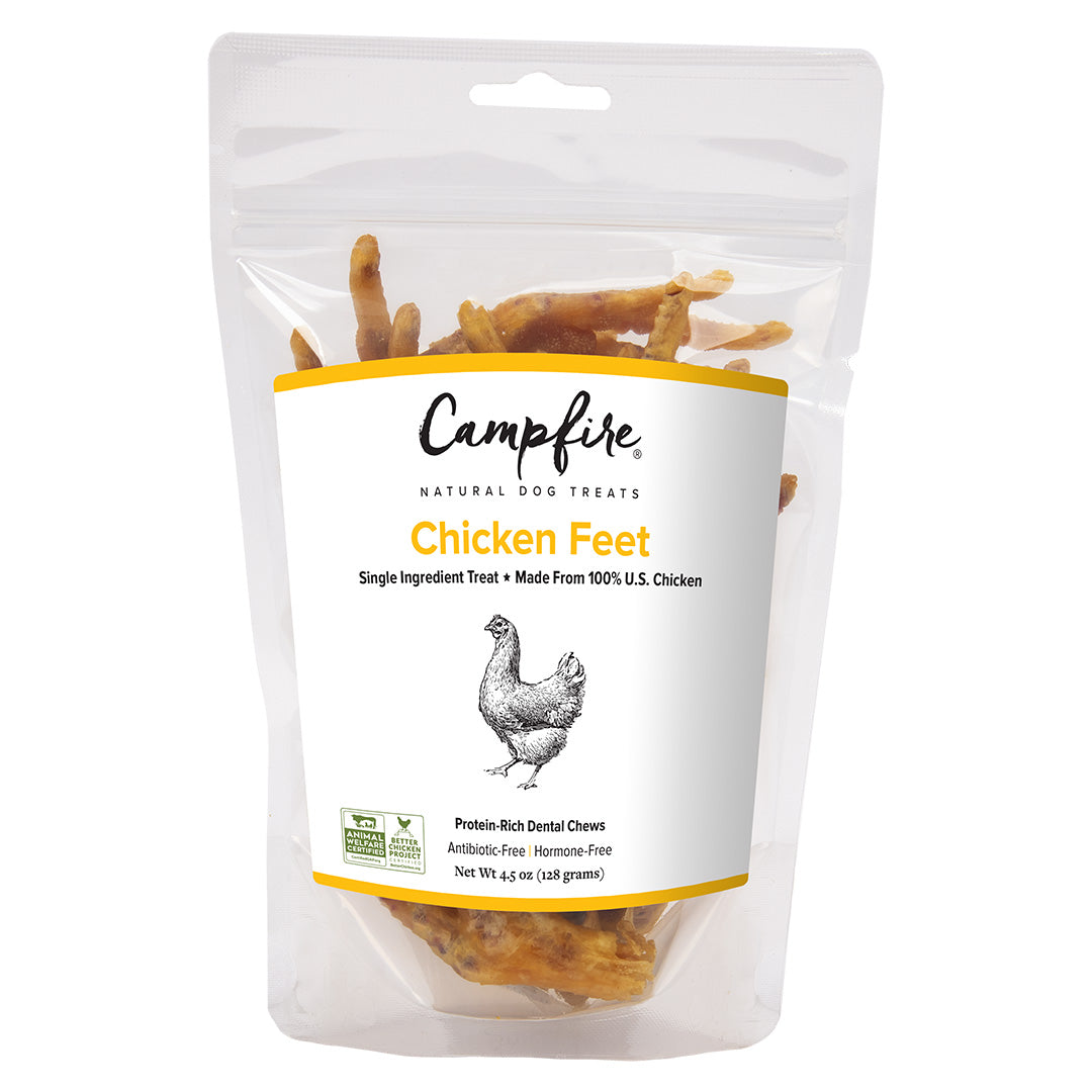 Chicken Feet for Dogs | Sourced & Made in the USA - Campfire Treats
