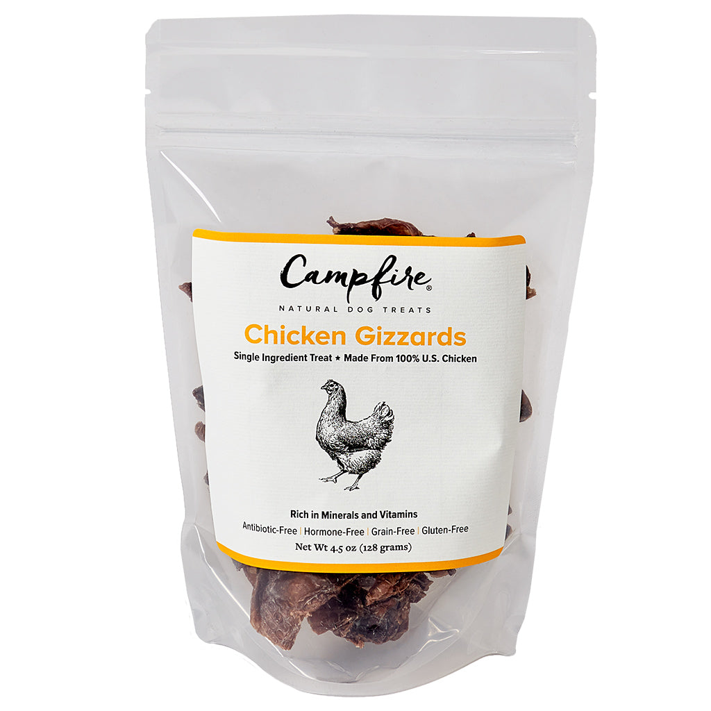 Chicken Gizzards for Dogs | Made in the USA - Campfire Treats